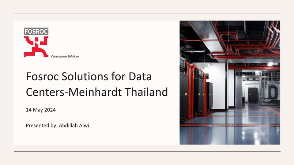 Fosroc -Introduction to Flooring solutions and products for construction projects - Meinhardt E ...